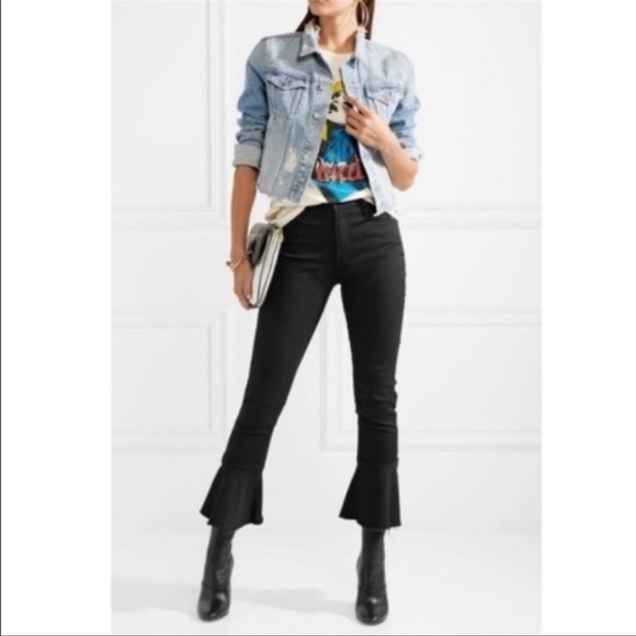 MOTHER | Jeans | Mother Denim Cha Cha Fray Black High Rise Jeans | Poshmark